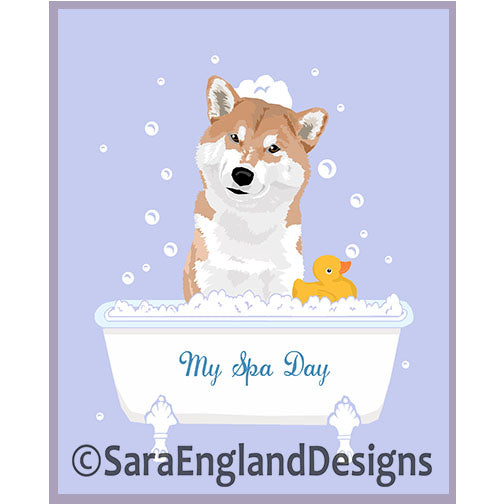 Shiba Inu - My Spa Day — Sara England Designs
