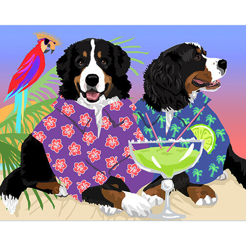 Pet Portrait Themes | Browse Cute Pet Art Settings - Sara England Designs