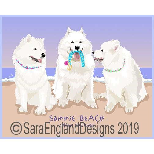 Samoyed - Collars Optional — Sara England Designs