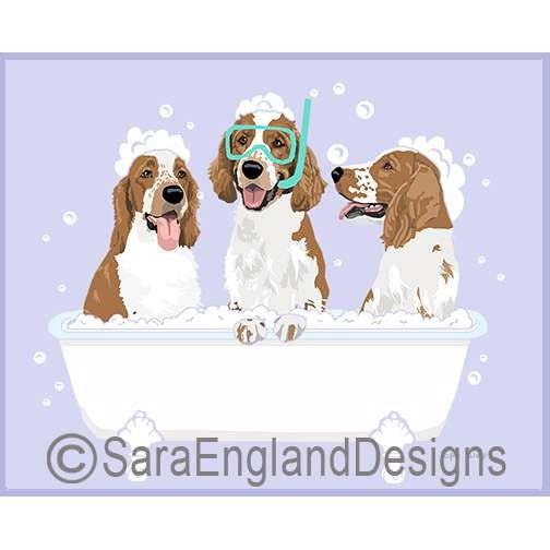Welsh Springer Spaniel - Spa Day — Sara England Designs