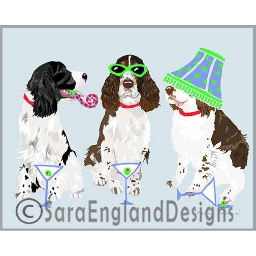 English Springer Spaniel - Party Animals — Sara England Designs