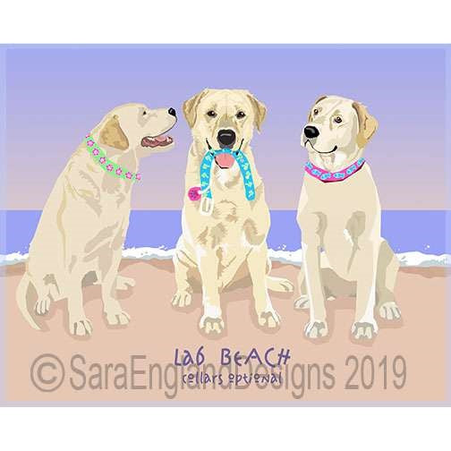 Labrador Retriever - Collars Optional - Four Versions - Yellow — Sara ...