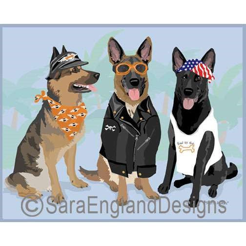 German Shepherd - Ruff Riders — Sara England Designs